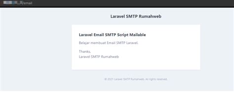 Cara Setting SMTP Laravel Dengan Script Mailable