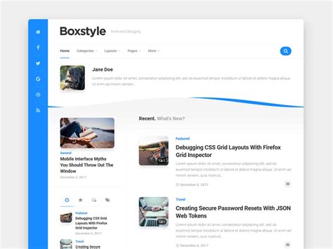 Boxstyle Flexible Personal Blog Theme Wordpress