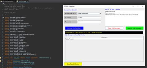 Github Crsantiago Client Server Mysql Application