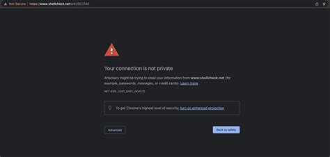 Certification Expired · Issue 2701 · Koalamanshellcheck · Github