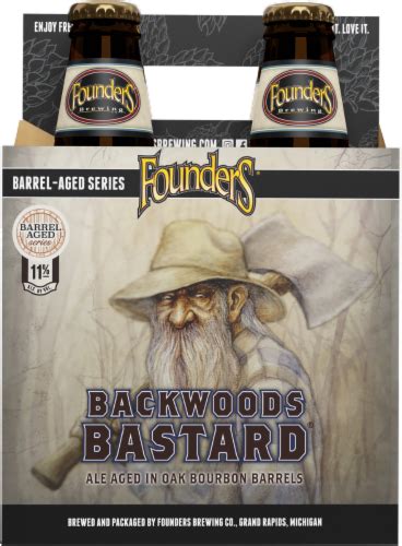 Founders® Brewing Backwoods Bastard Barrel Aged Ale 4 Bottles 12 Fl