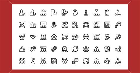 Teamwork Icons Icons Ft Collaboration And Unity Envato Elements