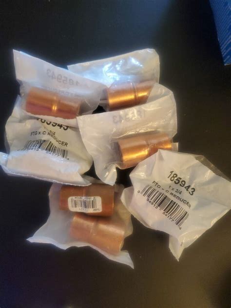 NIBCO 600R 1X3 4 Reducer Wrot Copper 1 X3 4 Tube CxC PK 7 Valves