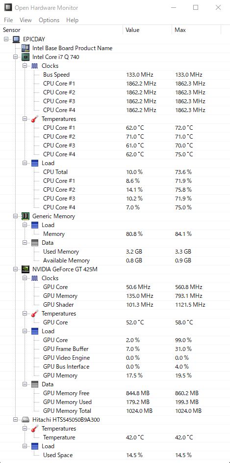 Open Hardware Monitor Windows [ともやん・どっと・ねっと]