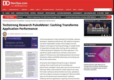 Techstrong Research On Linkedin Transforming Application Performance Through Caching