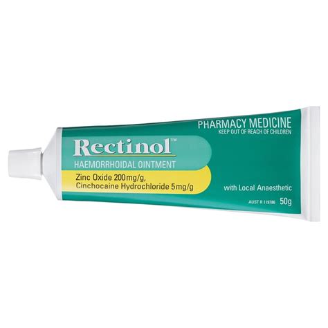 Rectinol Haemorrhoidal Ointment 50g Healthylife