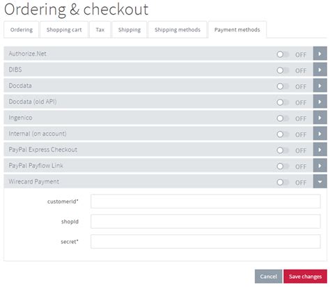 Configure Wirecard In Sana Admin