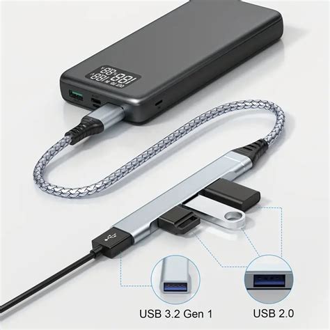 Usb 허브 노트북용 Usb 분배기 멀티포트 Usb 30 허브 멀티 Usb 포트 확장기 빠른 데이터 전송 Temu