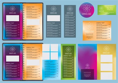 Gradients Menu Templates 120325 Vector Art At Vecteezy