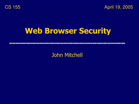 ppt web browser security powerpoint presentation free download id