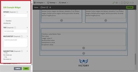 create a custom widget in spire