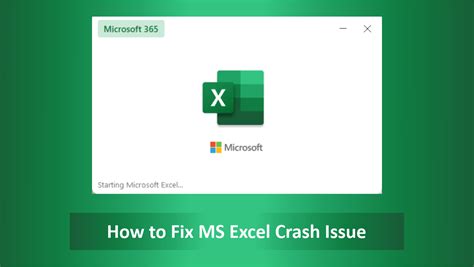 How To Fix Microsoft Excel Crash Issues