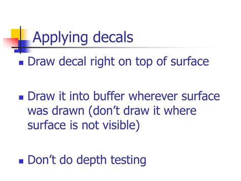 Ppt Stencil Buffer And Decals Powerpoint Presentation Free Download Id479743