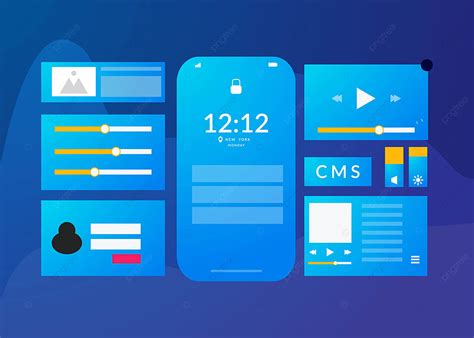 Ui Ux 일러스트 배경 Ui Ux 디자인 배경 디자인 배경 일러스트 및 사진 무료 다운로드 Pngtree