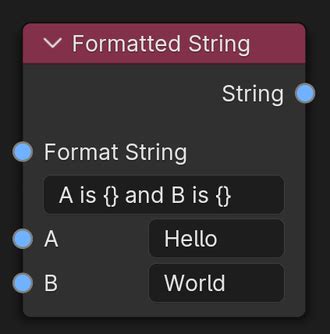 Formatted String Upbge Manual