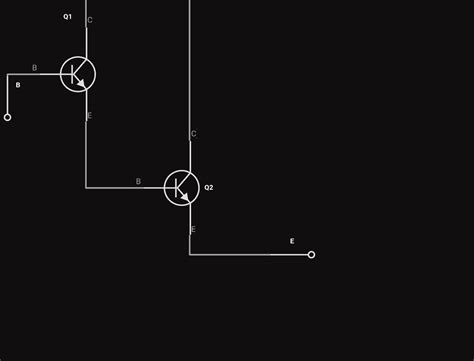 Schematic For Npn Darlington Npn Darlington · Flux
