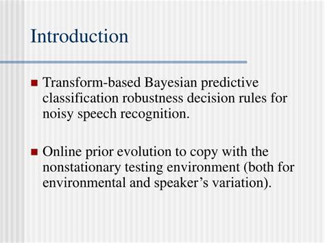 ppt bayesian predictive classification with incremental learning for