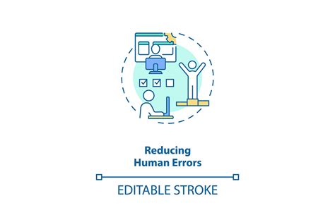 Reducing Human Errors Concept Icon Outline Icons ~ Creative Market