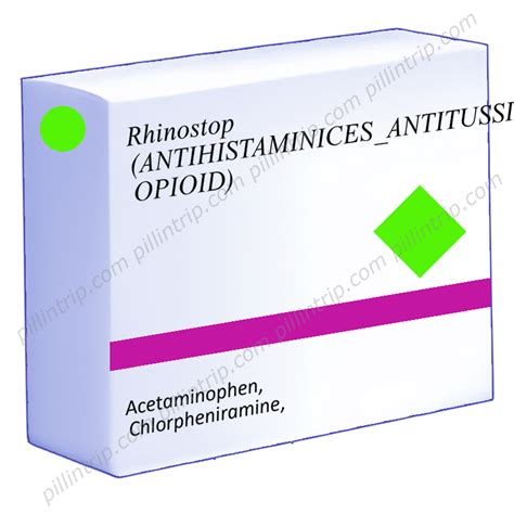 Rhinostop Antihistaminicesantitussive Opioid Применение Побочные