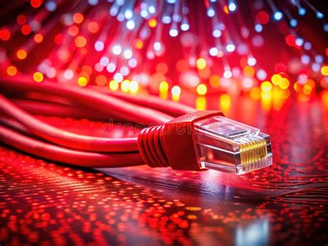 Red Ethernet Cable A Deep Dive Into Network Connectivity With Rj45 And Fiber Optic Capabilities