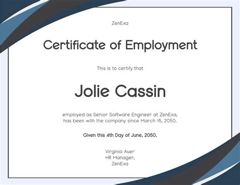 Hr Certificate Templates 19 Human Resource Examples To Download