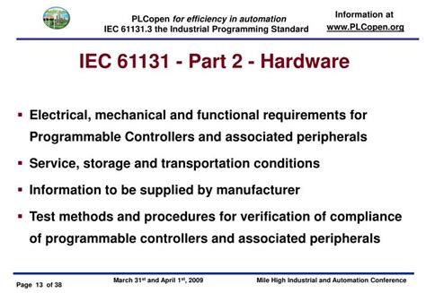 PPT PLCopen IEC PowerPoint Presentation ID