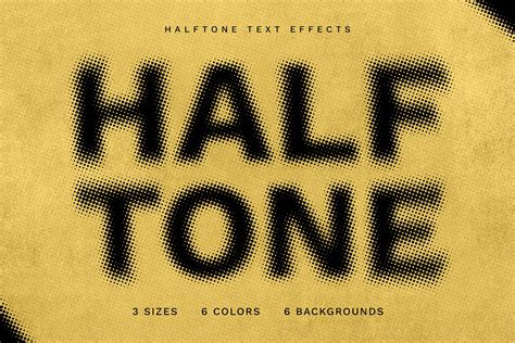 Halftone Text Effect Design Cuts