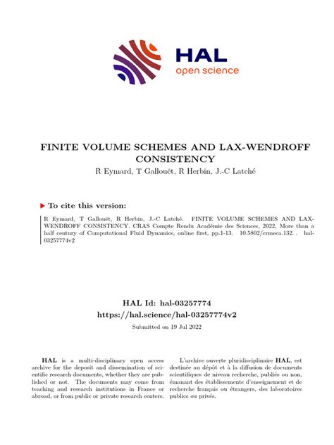 lax wendroff pdf partial differential equation limit mathematics