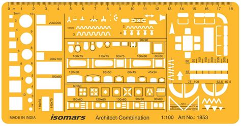სახაზავი შაბლონი Isomars 18 9x9 5სმ · საკანცელარიო