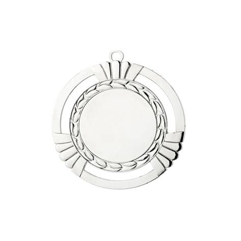 Custom Silver Medal 90mm With Printed Label Personalized Award Medal