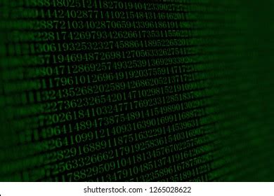 Green Number Code On Pixel Screen Stock Illustration 1265028622 Shutterstock