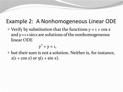 Ppt Engineering Mathematics Class 5 Second Order Linear Odes Part1