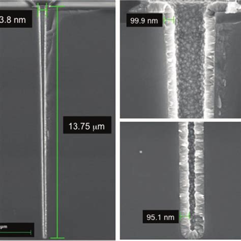 Cross Sectional Sem Image Showing Highly Conformal Step Coverage Of