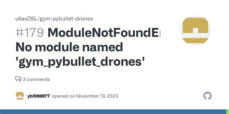 ModuleNotFoundError No Module Named Gym Pybullet Drones Issue UtiasDSL Gym Pybullet