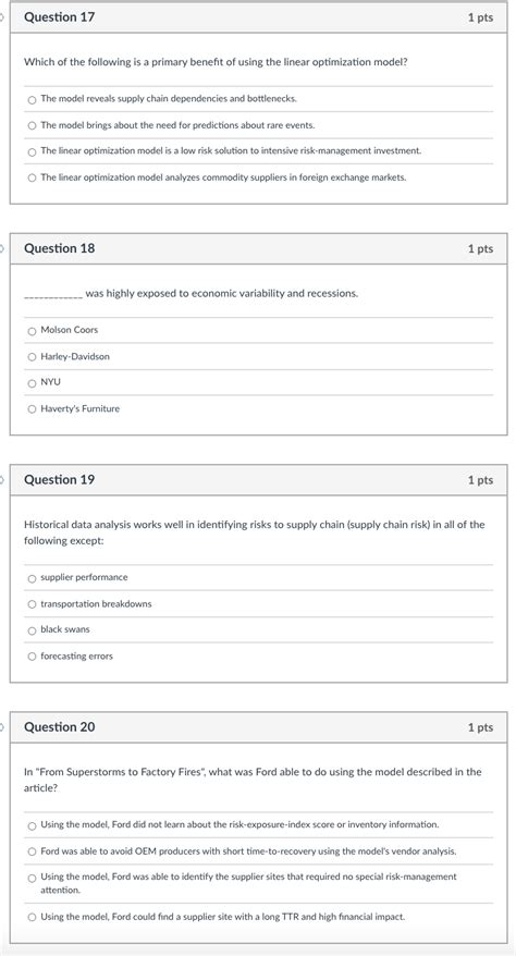 solved question 17 1 pts which of the following is a primary