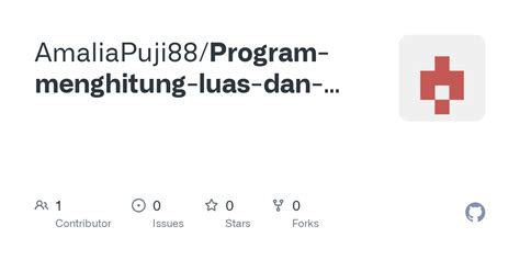 GitHub AmaliaPuji Program Menghitung Luas Dan Keliling Lingkaran Menggunakan Fungsi