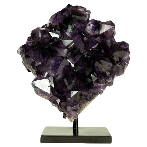 World Class Aaa Dark Purple Amethyst Geode Cluster Gallery Grade X