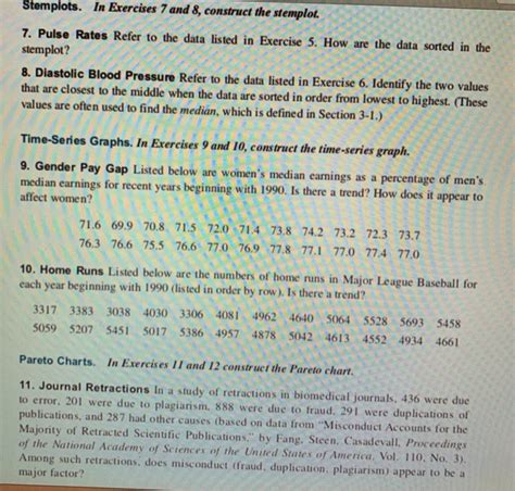 Stemplots In Exercises 7 And 8 Construct The Chegg Com