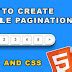 Create Simple Pagination HTML CSS How To Tutorials Source Code By