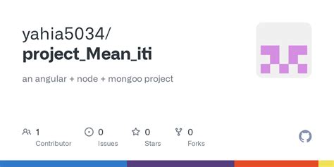GitHub Yahia Project Mean Iti An Angular Node Mongoo Project