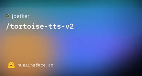Commits Jbetker Tortoise Tts V