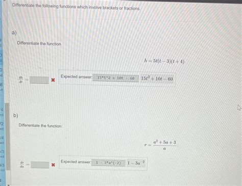 solved differentiate the following functions which involve
