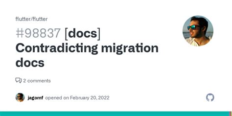 Docs Contradicting Migration Docs Issue Flutter Flutter GitHub