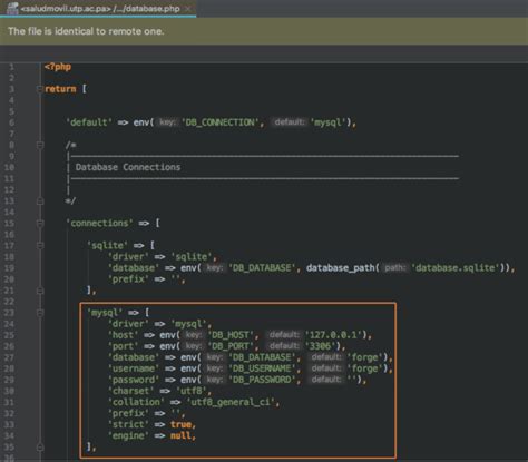 Archivo de configuración de la base datos Download Scientific Diagram