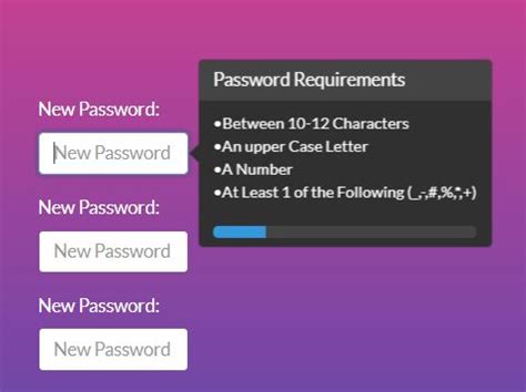 Password Strenth Checker Plugin For Bootstrap Password Validator Free JQuery Plugins