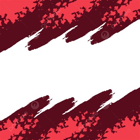 트위본 소셜 미디어 템플릿 디자인을 위한 빨간색 그런 지 브러쉬 질감 프레임 배경 그런지 브러시 꼬챙이 Png 일러스트