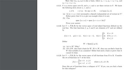 Solved 4 4 22 Let V F R R Be The Vector Space Of