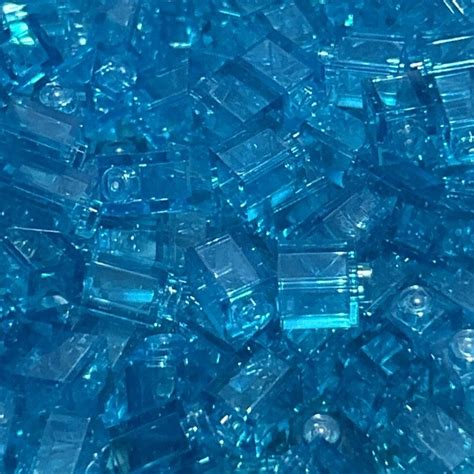 Lego Trans Light Blue 1x1 Brick 3005 100 New Pieces Building