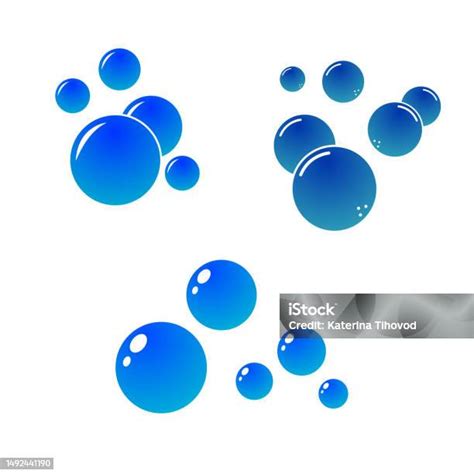 거품 아이콘 흰색 배경에 다양한 모양과 크기의 거품 벡터 그래픽 개념에 대한 스톡 벡터 아트 및 기타 이미지 개념 개념과