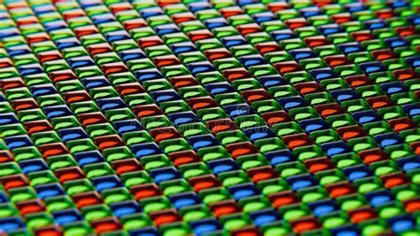 Digital Camera Matrix Super Close Up Rgb 3d Illustration Stock Illustration Illustration